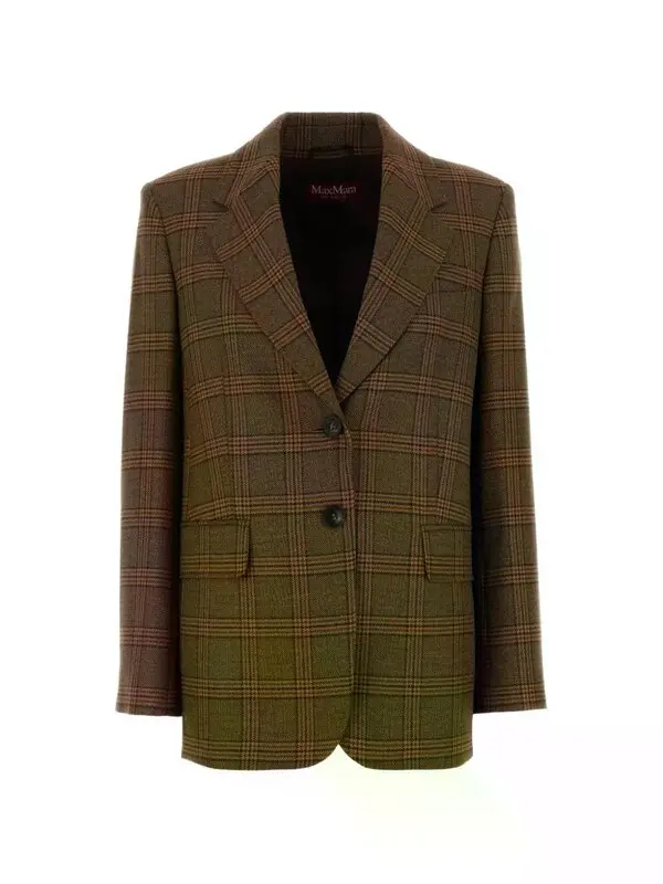 MMC STUDIO Checked Wool Blazer