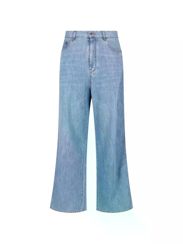 Miu Miu Chambray Pants - Blue