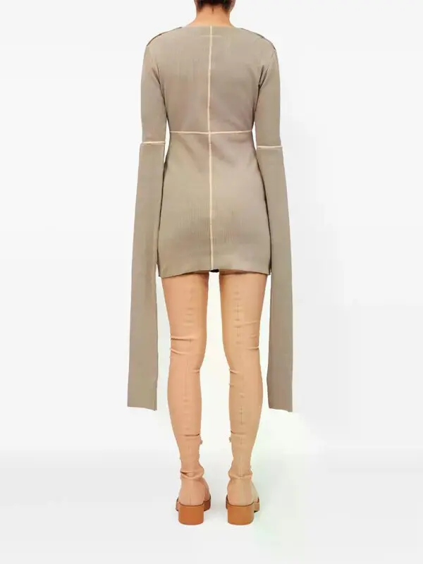 MAISON MARGIELA Exposed-seam Knitted Minidress