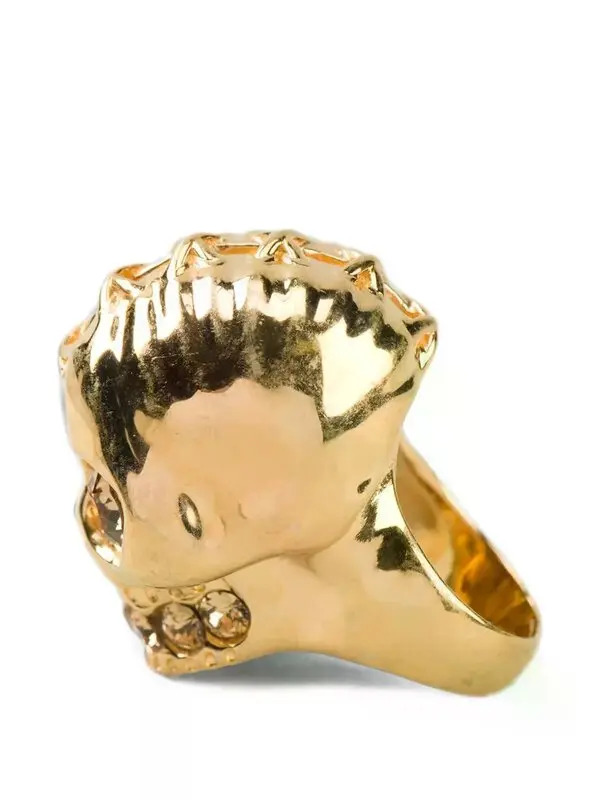 Alexander McQueen Skull Crystal-embellished Ring
