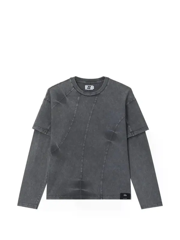 Izzue Layered-sleeve Panelled T-shirt
