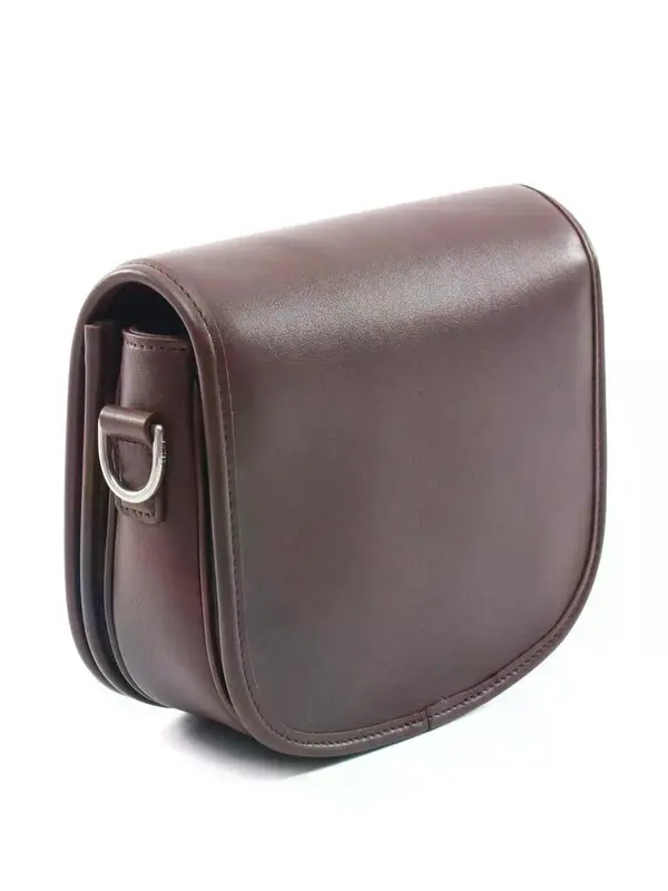 Celine 2000-2026 Leather Besace Strap Triomphe Crossbody Bag