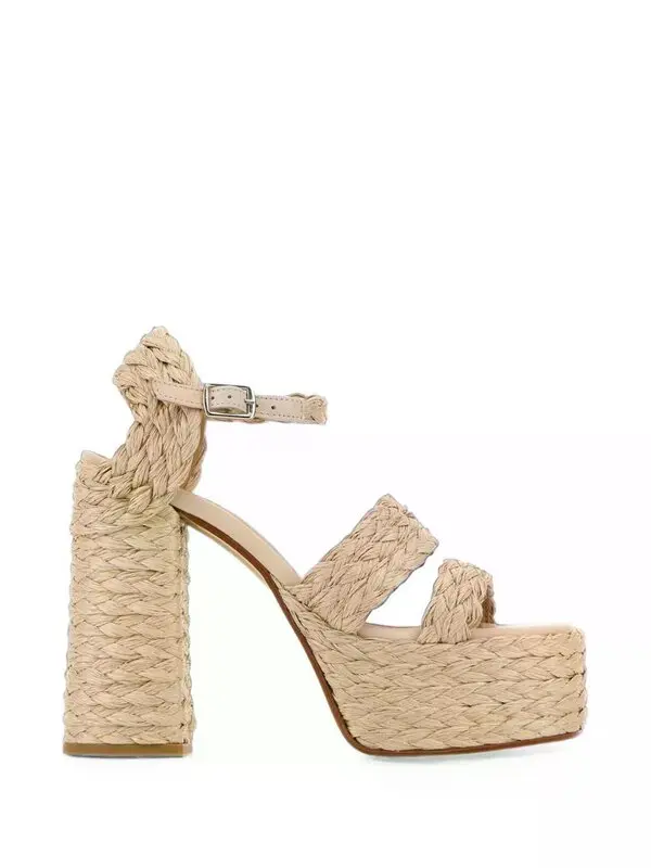 CastaÑer Fresa Braided Raffia Sandals