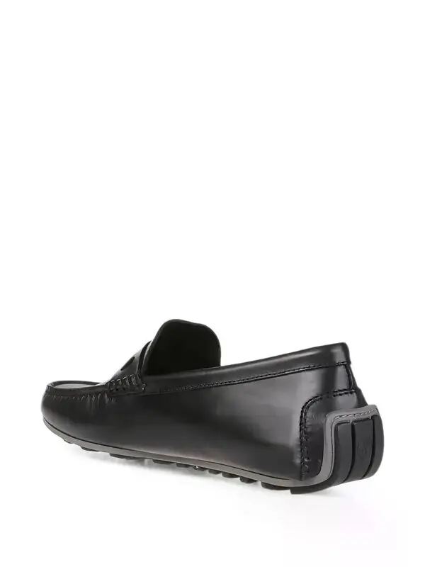 Moschino Logo-detailed Leather Loafers