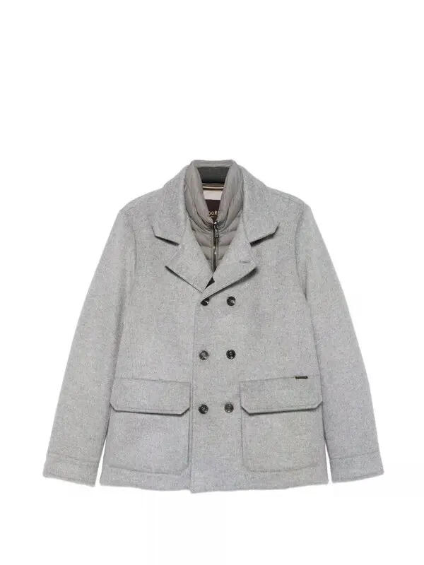 MOORER Double-breasted Notched-lapel Jacket