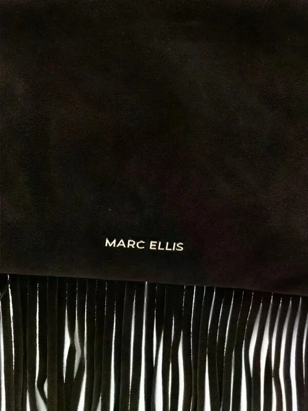 MARC ELLIS Cameliacm Fringe-trim Leather Tote Bag