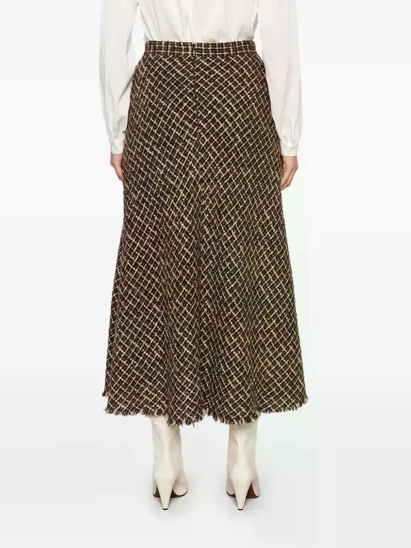 ANDIATA Tweed Midi Skirt