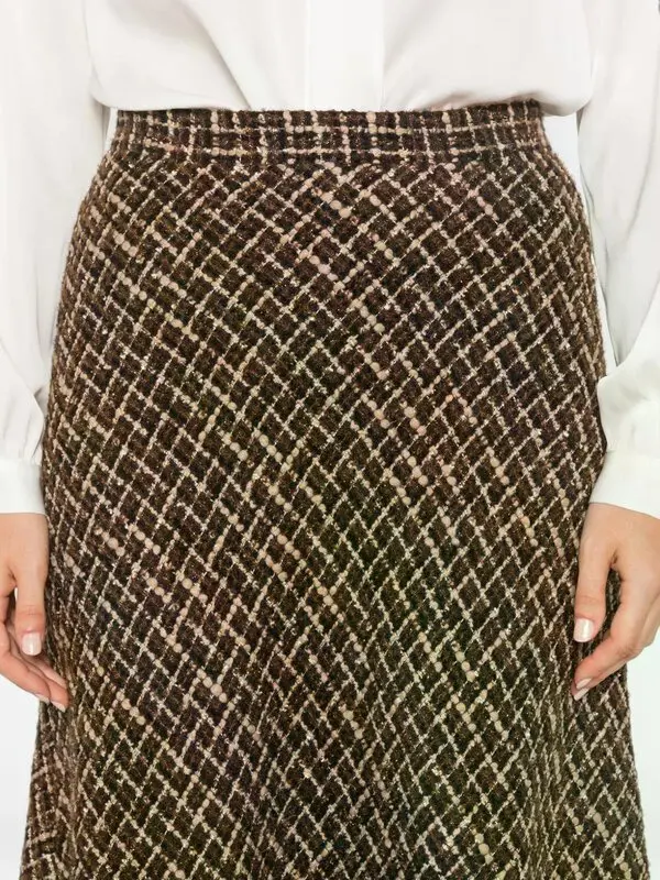 ANDIATA Tweed Midi Skirt