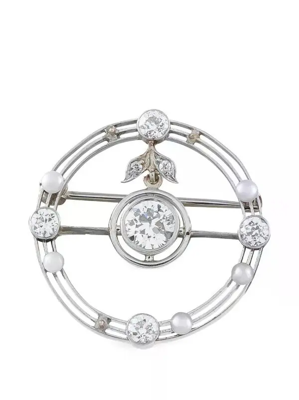 LB EXCLUSIVE Diamond And Pearl Brooch
