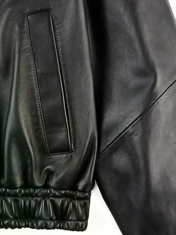 Hogan Bomber Jacket In Nappa Leather