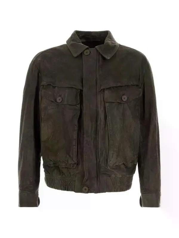SALVATORE SANTORO Button-up Leather Jacket
