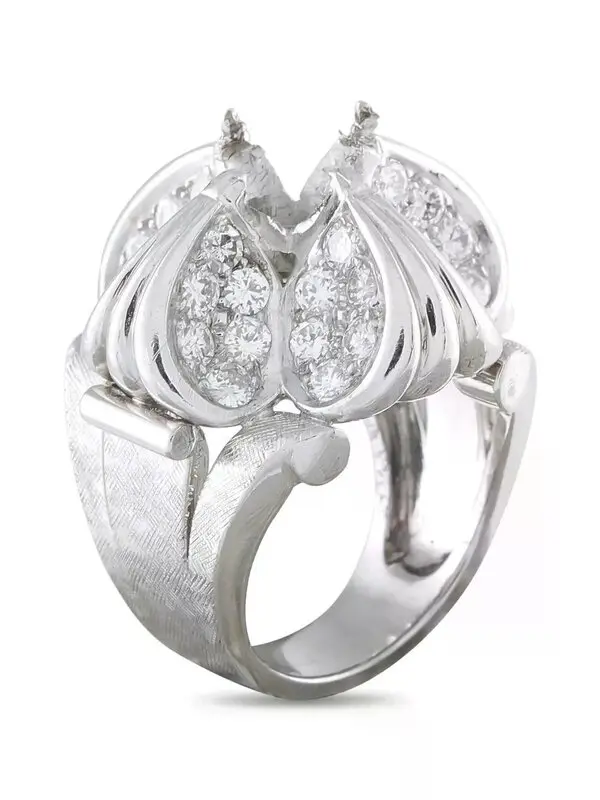 LB EXCLUSIVE Diamond Flower Ring - Silver