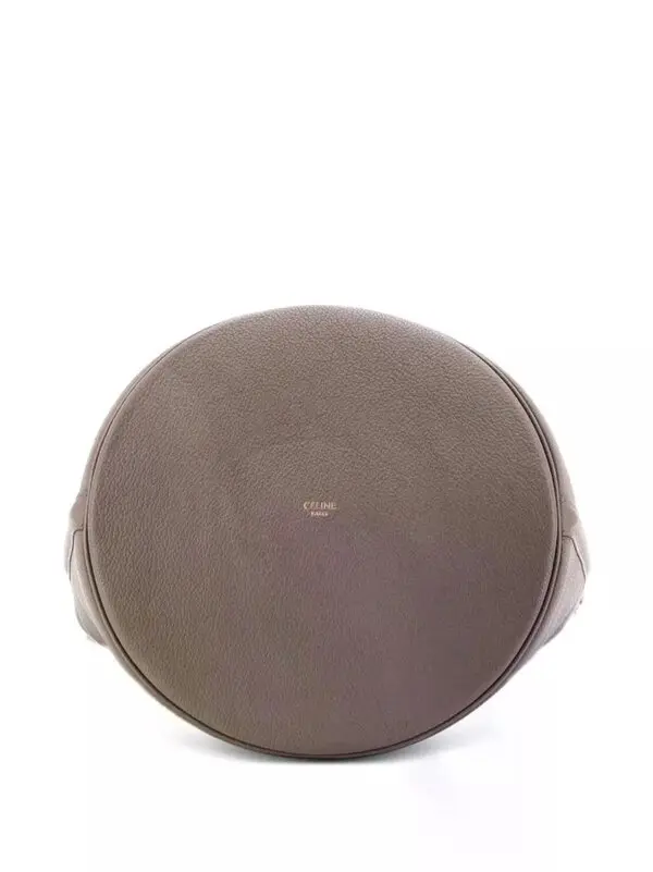 Celine 16 Bag Leather Bucket Bag - Grey