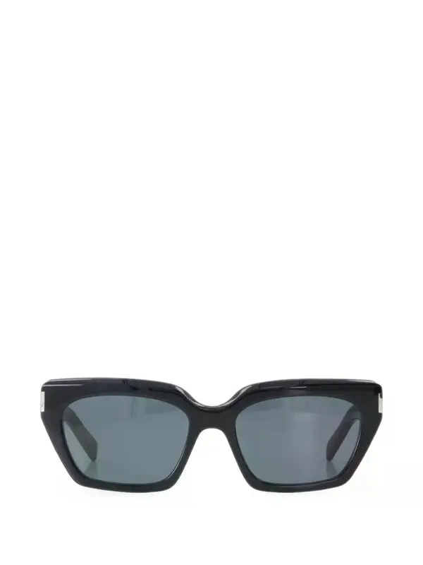 Saint Laurent Geometric-frame Sunglasses - Black