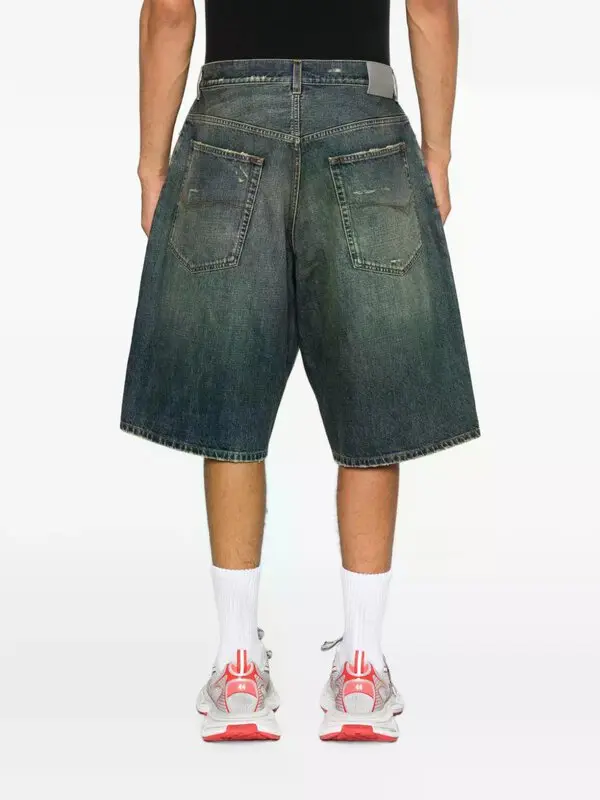 Balenciaga Faded Denim Shorts