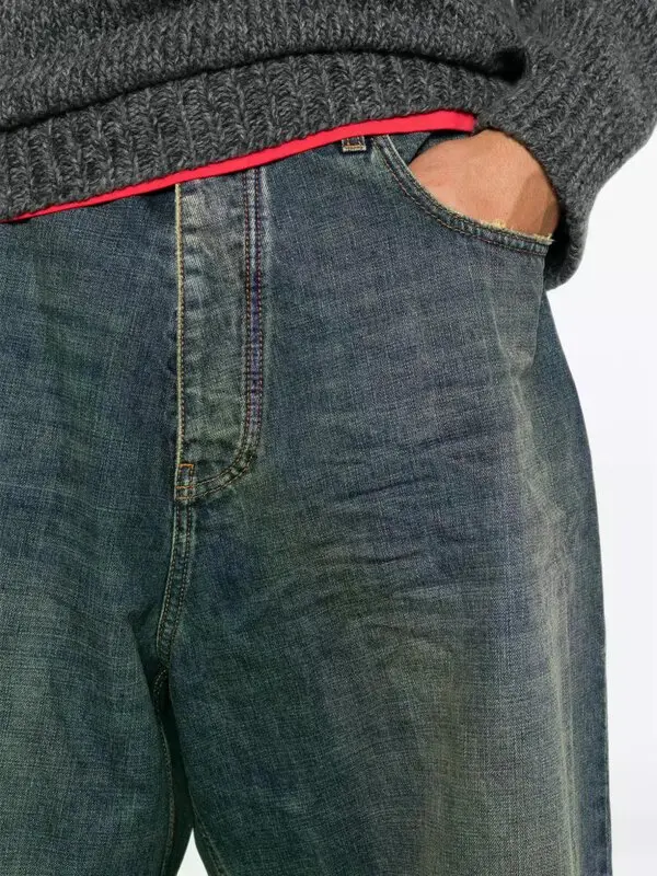 Balenciaga Faded Denim Shorts