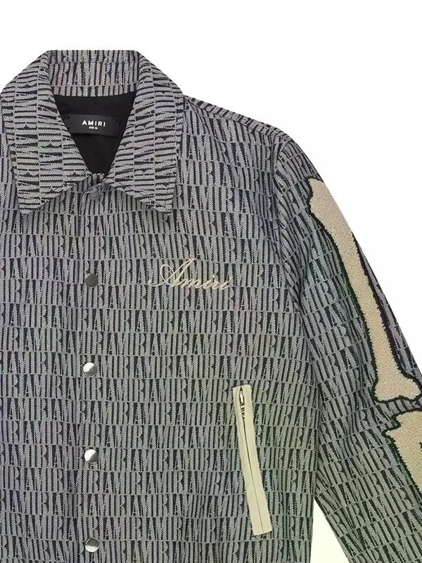 Amiri Jacquard Bones Bomber Jacket
