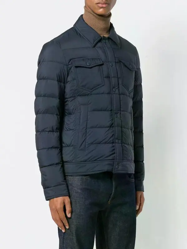 Herno Padded Button-up Jacket - Blue
