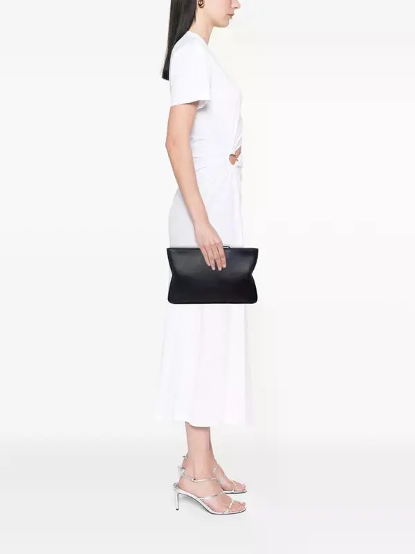 FERRAGAMO 2010-2026 Leather Soft Pouch Clutch Bag