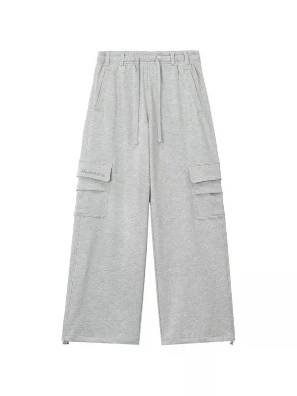 Izzue Drawstring Cargo Track Pants - Grey