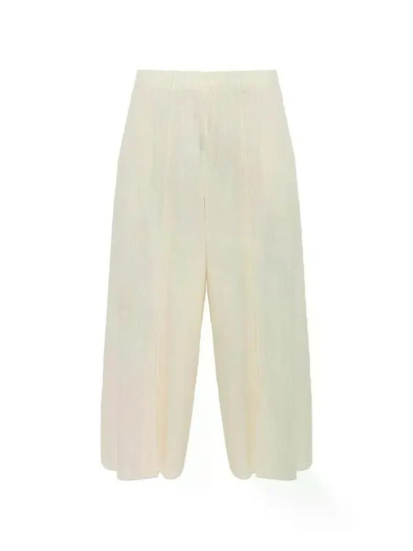 Issey Miyake Pleated Wide-leg Trousers - Neutrals