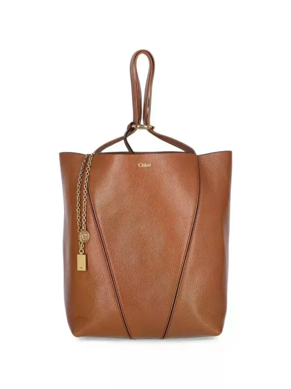 Chloé Logo-print Leather Tote Bag
