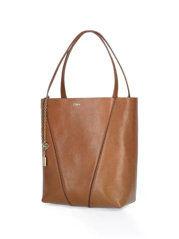 Chloé Logo-print Leather Tote Bag