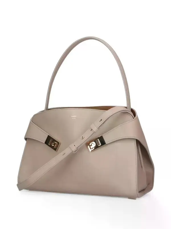FERRAGAMO Hug Soft Bicolor Shoulder Bag