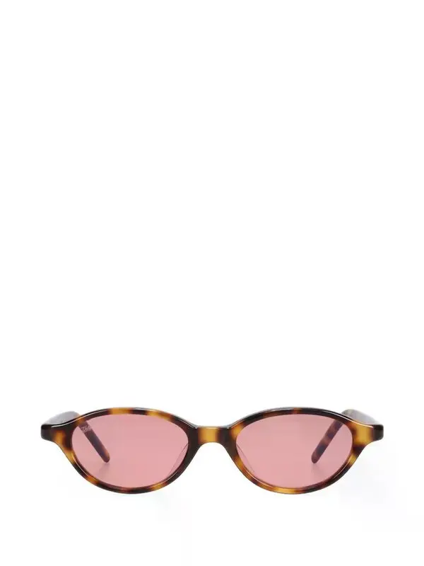 AKILA Alien Oval-frame Sunglasses - Brown