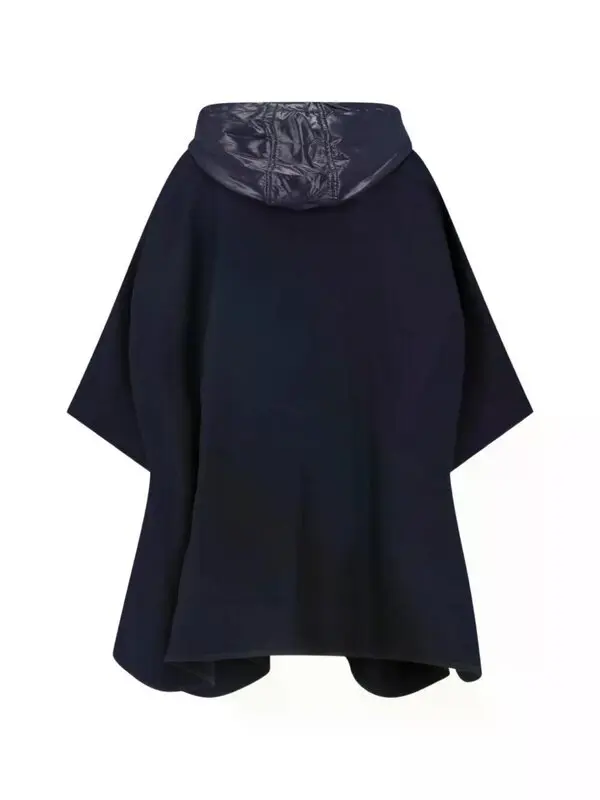 Moncler Belted Hooded Cape Jacket