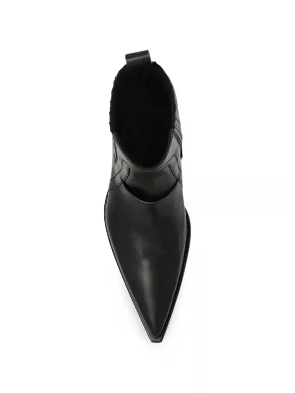 Rick Owens Pointed Sliver Ankle Boots - Black