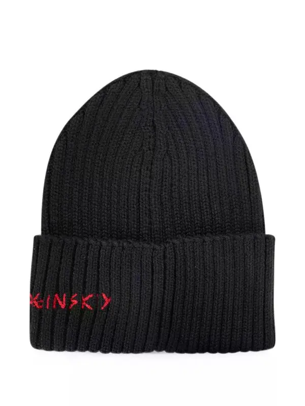 Ruslan Baginskiy Logo-embroidered Ribbed Beanie Hat