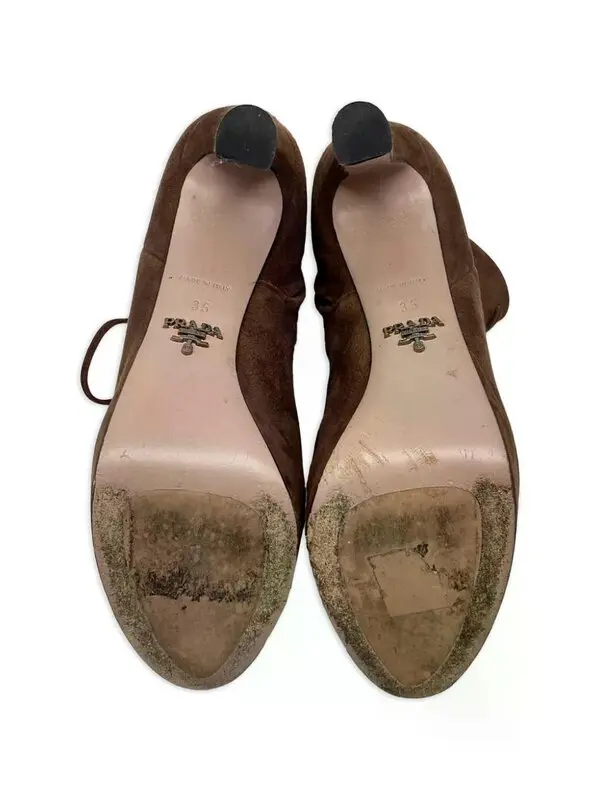 Prada Lace-up Platform Boots