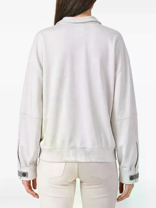 Brunello Cucinelli Zip-up Dropped-shoulder Sweater