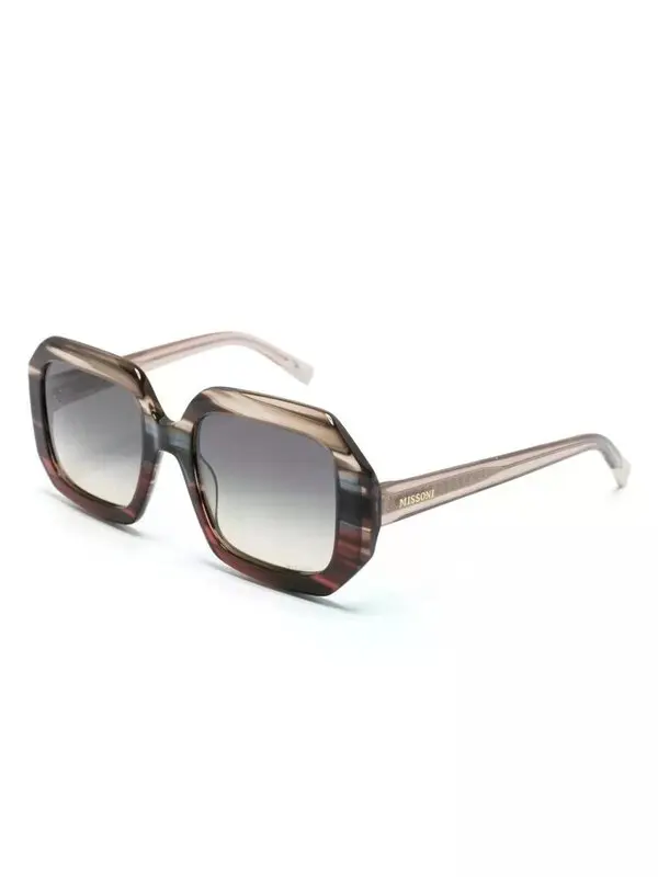 Missoni Square-frame Tortoiseshell-effect Sunglasses