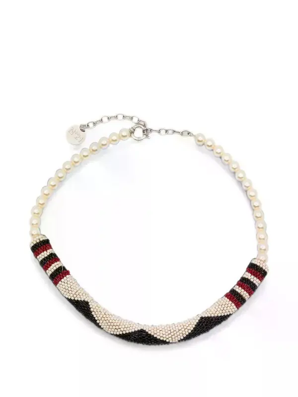 N°21 Beaded Faux-pearl Necklace