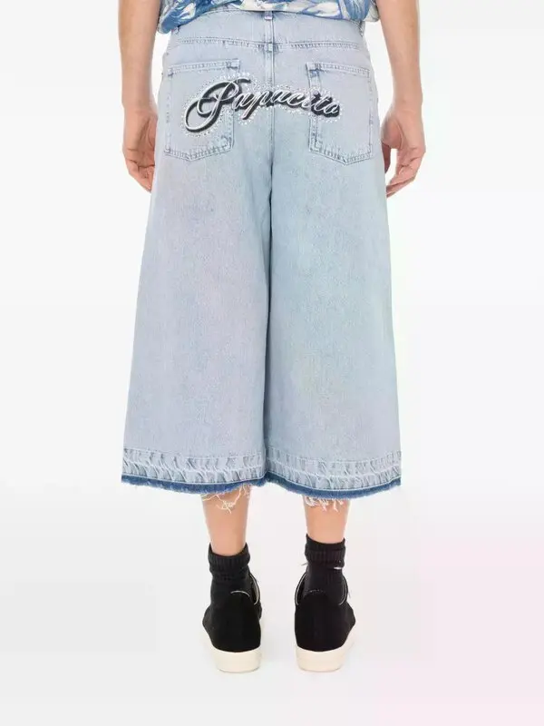 GARCIAS Papacito Crystal-embellished Denim Shorts