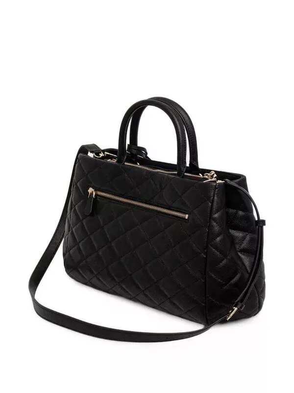 Guess Quilted Logo-plaque Tote Bag