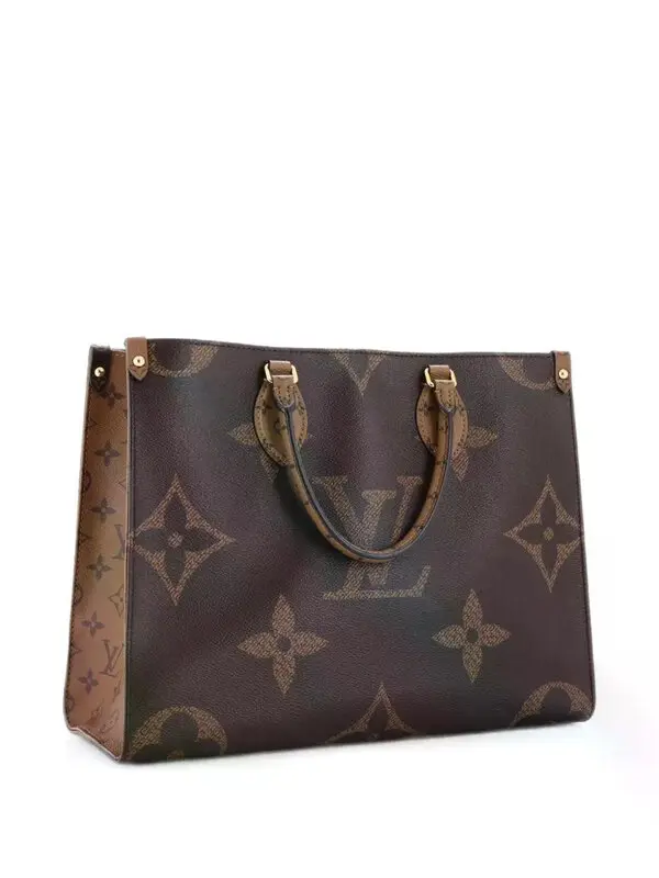 LOUIS VUITTON Onthego Reverse Monogram Giant Mm Tote Bag - Brown