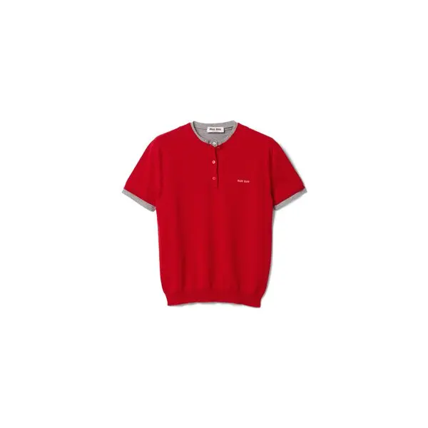 Miu Miu Cashmere And Jersey Sweater