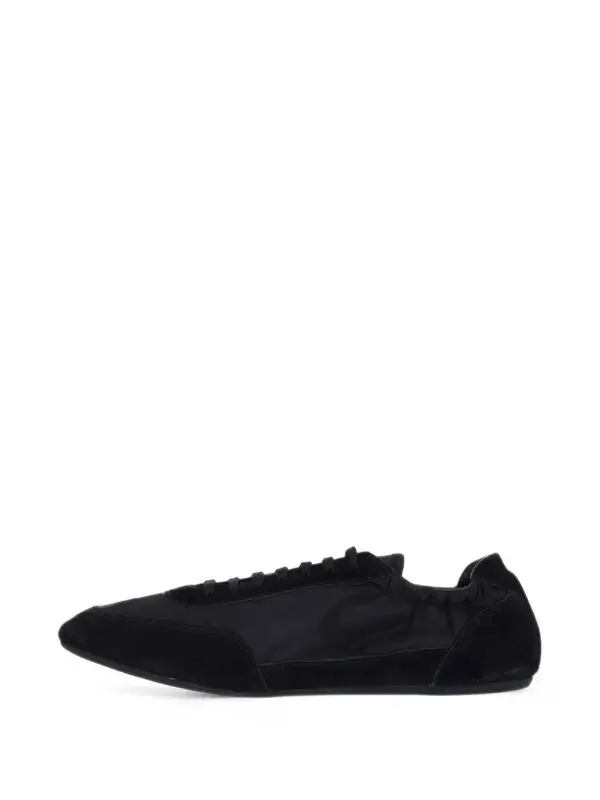 Prada Collapse Re-nylon And Suede Elasticized Sneakers