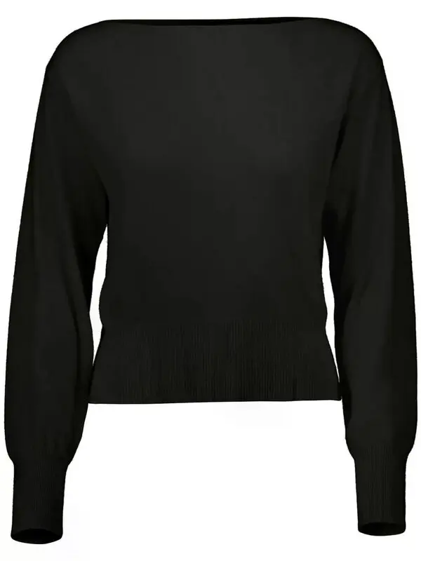 ALLUDE Boat-neck Jumper