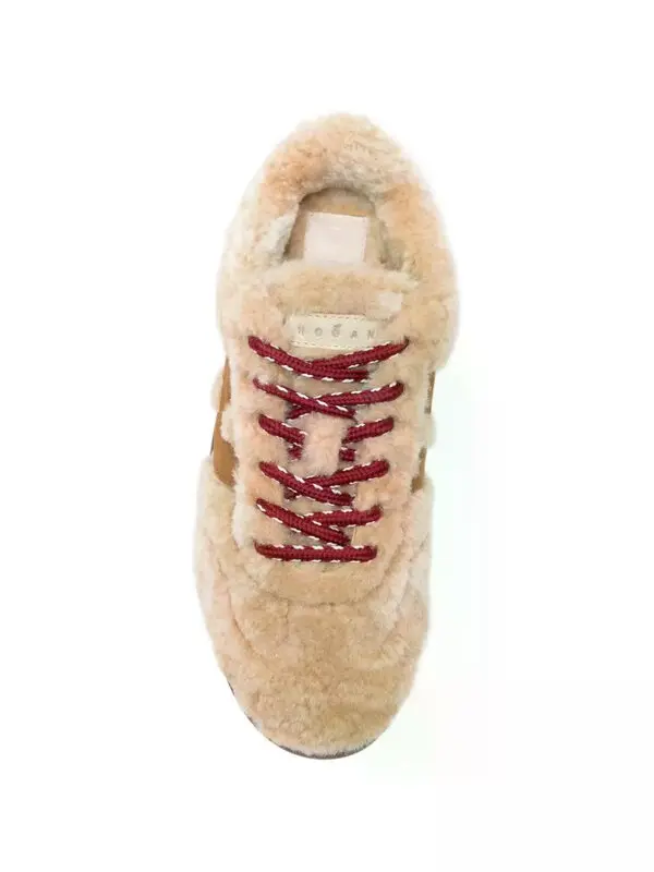 Hogan Shearling H-logo Sneakers