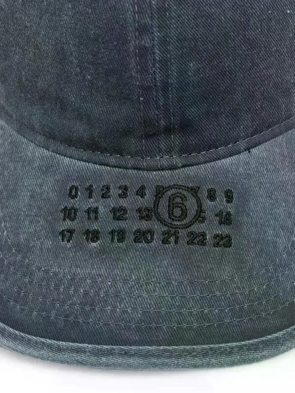MAISON MARGIELA Numeric Logo-embroidered Baseball Cap - Grey