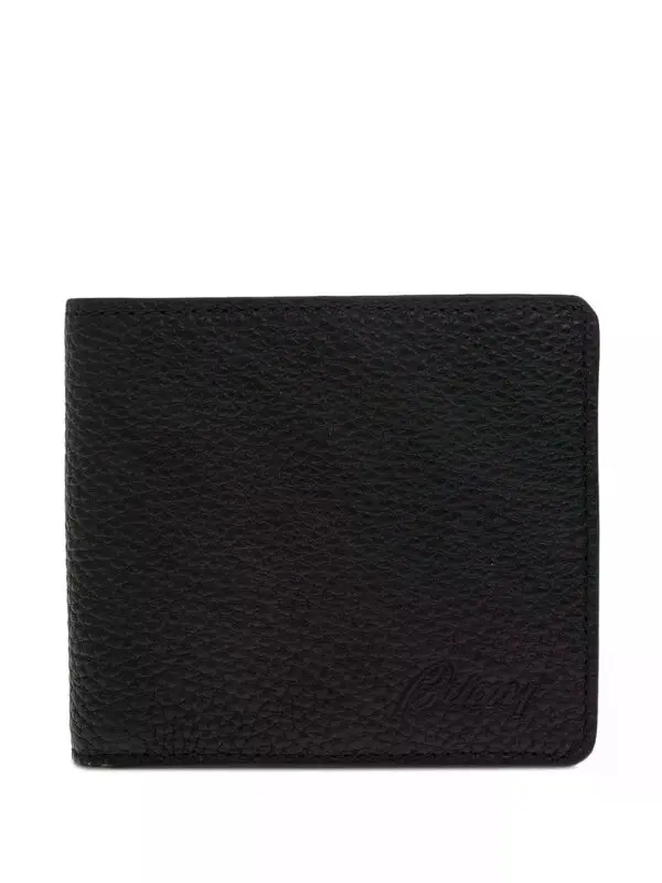 Brioni Grained Leather Wallet - Black