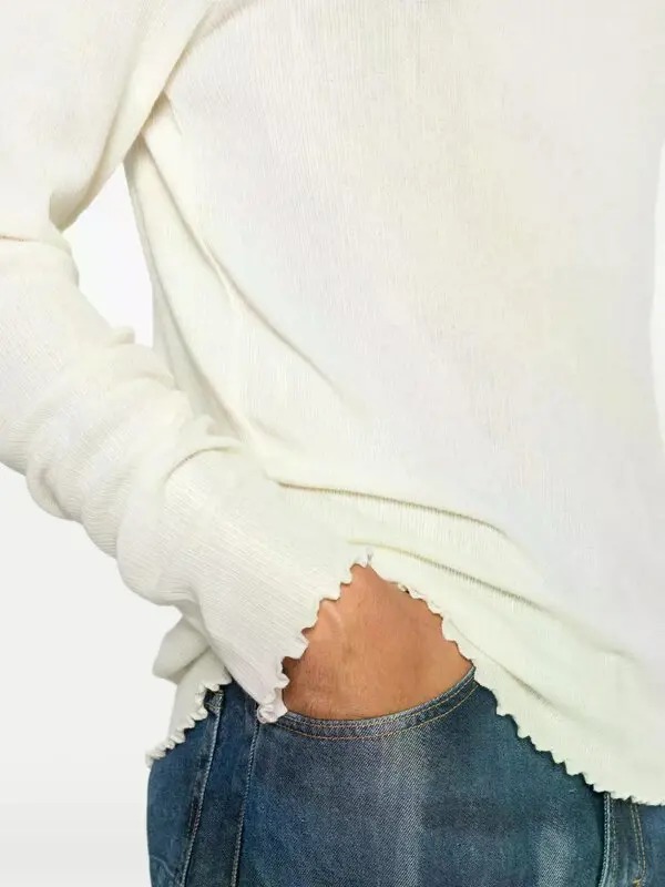 Our Legacy Lettuce-edge Ribbed Sweater