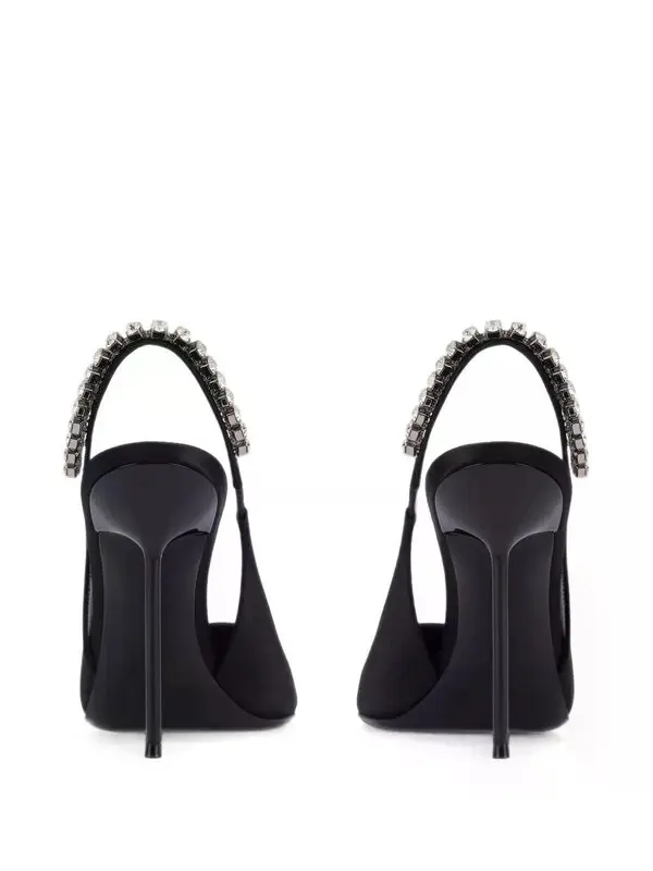 Paris Texas Lidia Crystal-embellished Slingback Sandals