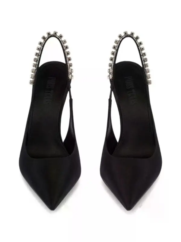 Paris Texas Lidia Crystal-embellished Slingback Sandals