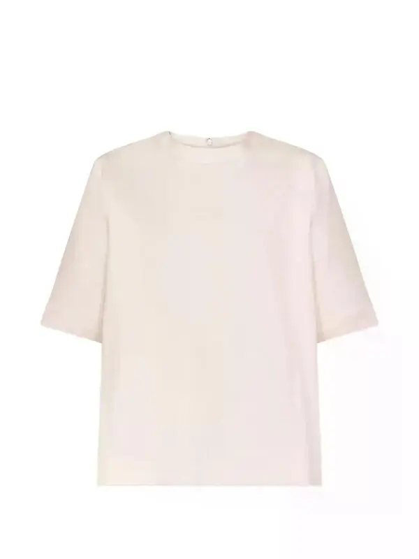 Loulou De Saison Remo Short-sleeve Blouse - Neutrals