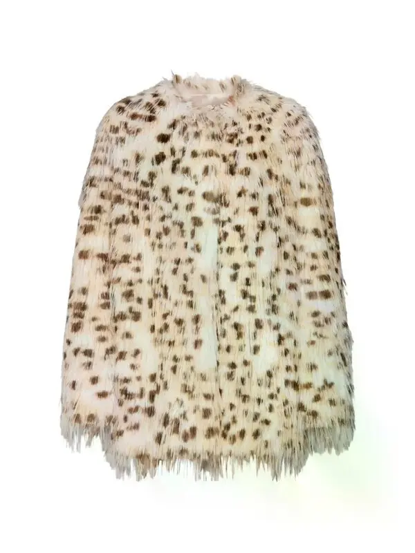 Loulou De Saison Faux-fur Collarless Coat - Neutrals